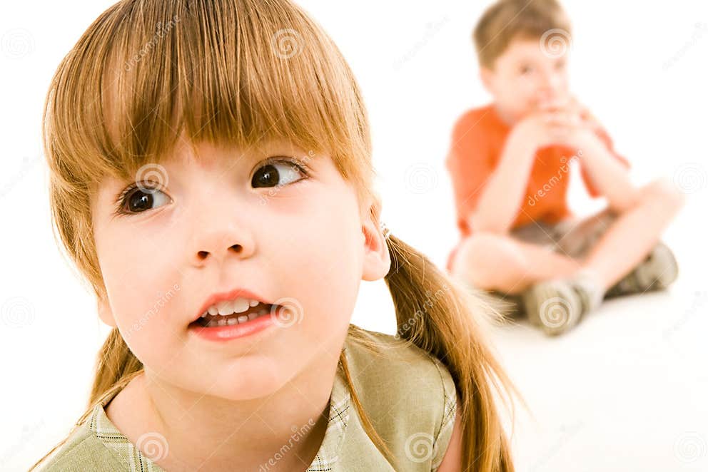 Childish look stock image. Image of beautiful, darling - 5284039