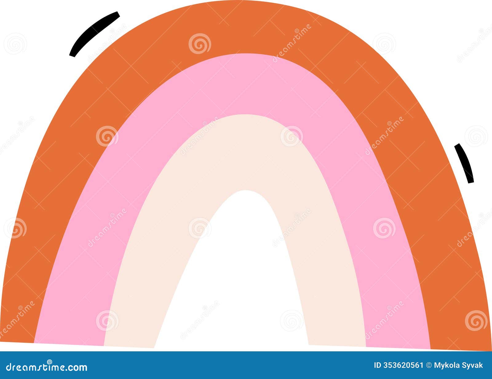 Childish Rainbow Icon stock illustration. Illustration of background ...