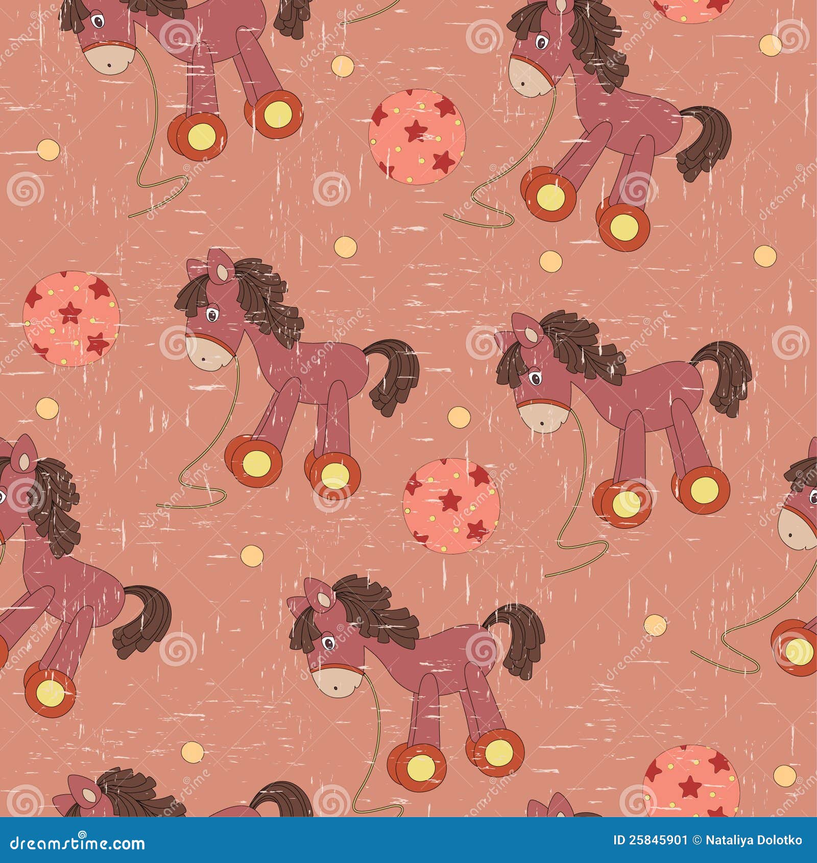 Childish seamless pattern stock vector. Illustration of baby - 25845901