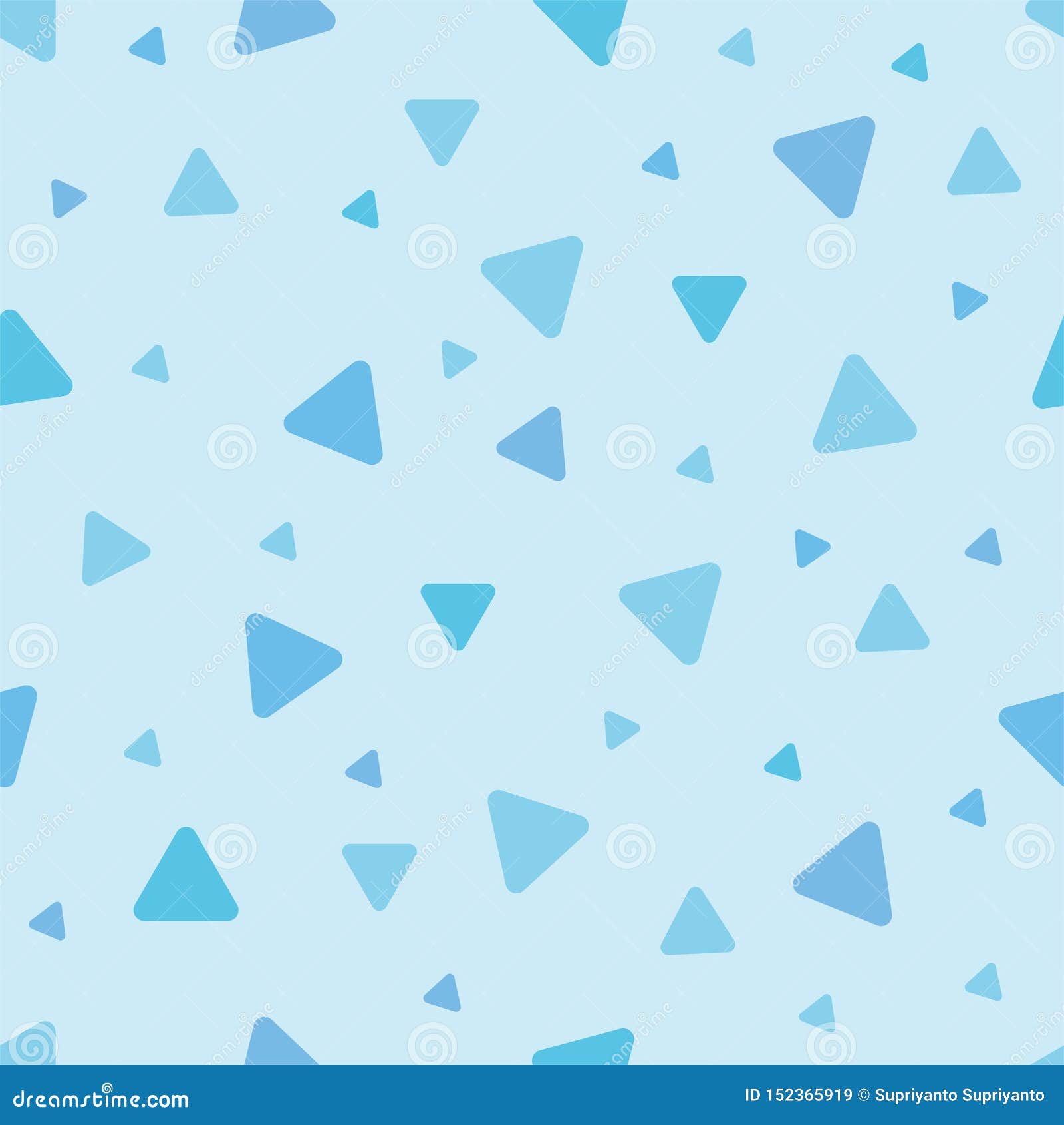 Cute Seamless Pattern Animal Blue Triangle. Pattern Suitable for ...