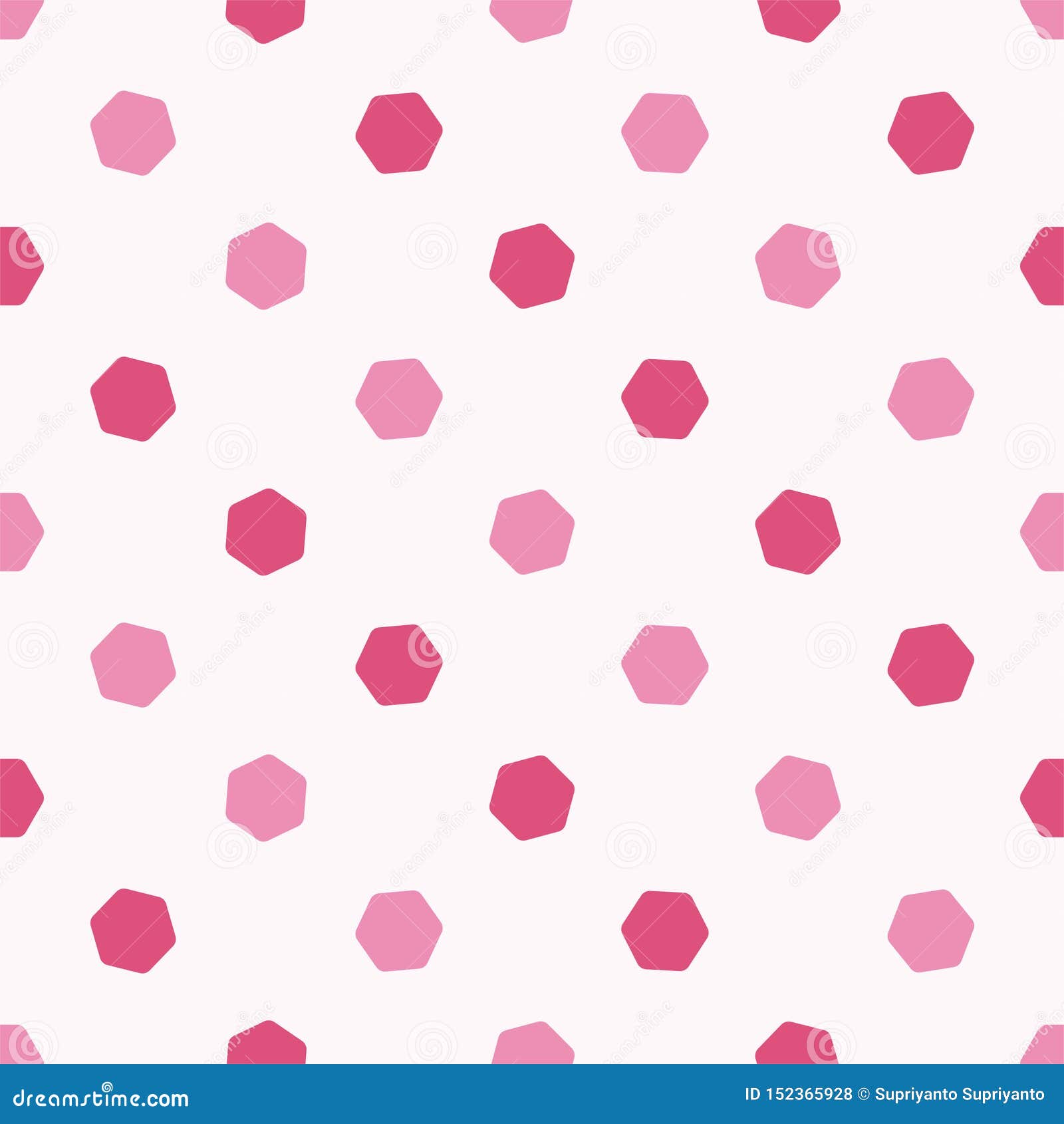 Cute Seamless Pattern Shape Pink Red Hexagon. Pattern Suitable for ...
