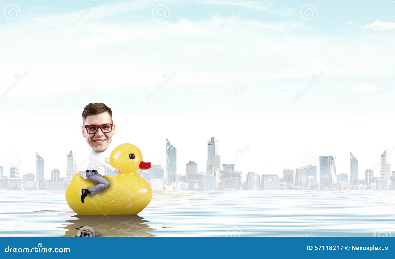 He is so childish stock image. Image of rubber, management - 57118217