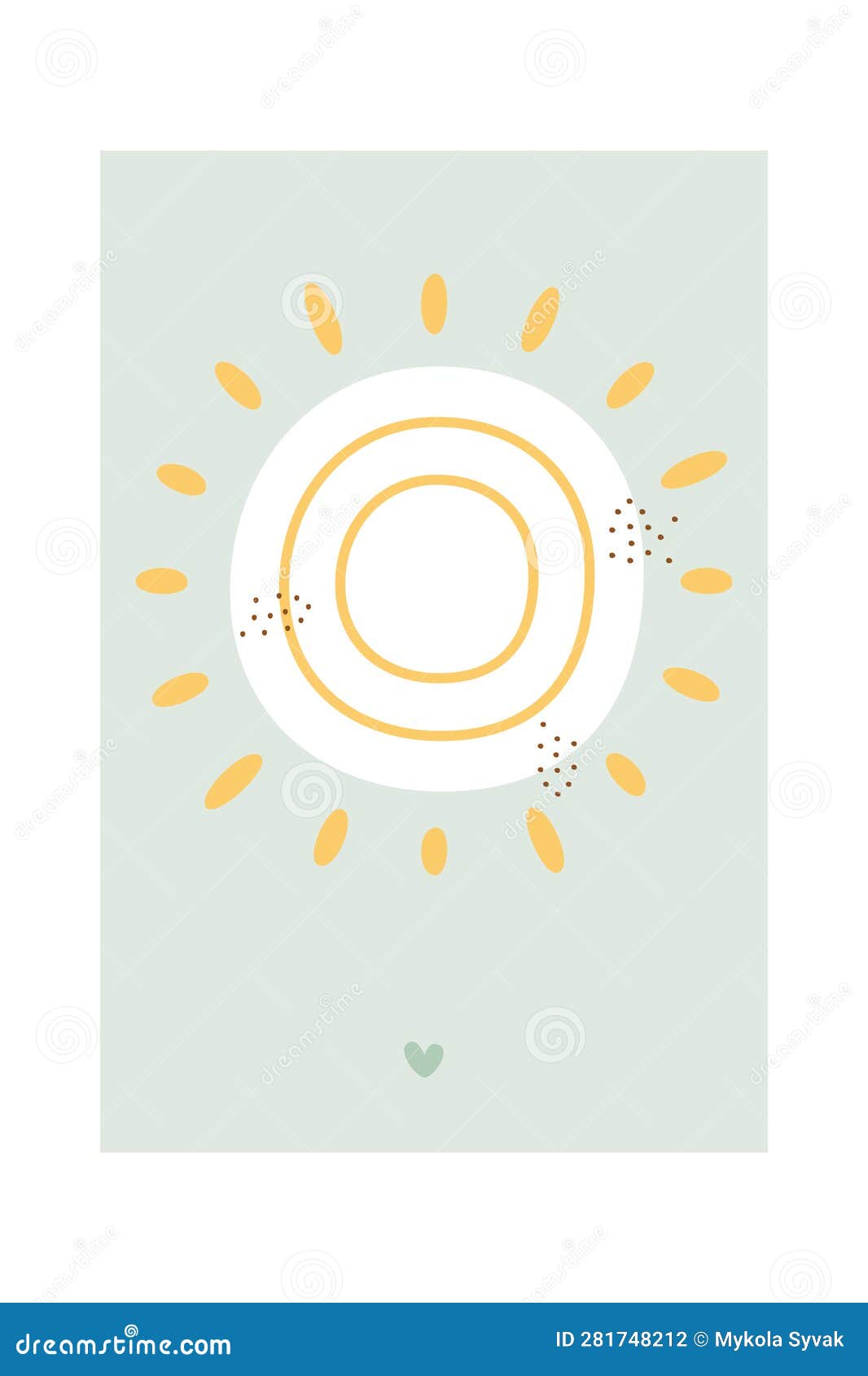 Childish Sun Background stock vector. Illustration of vector - 281748212