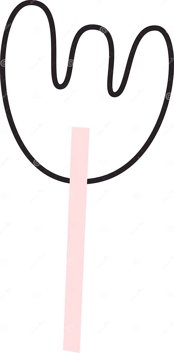 Childish Tree Plant stock vector. Illustration of cute - 318065006