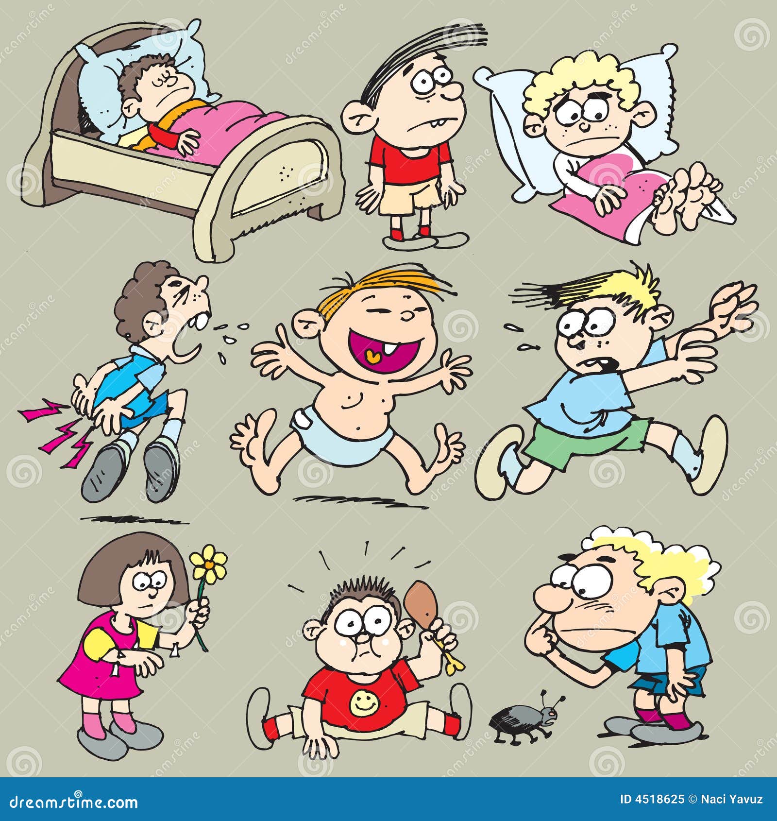 Children 2 stock vector. Illustration of uncomfortable - 4518625