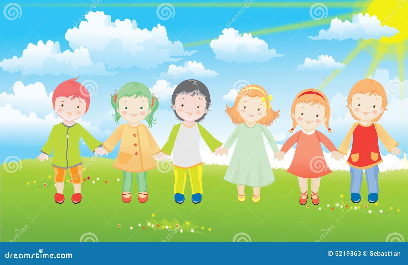 Children stock vector. Illustration of fresh, children - 5219363
