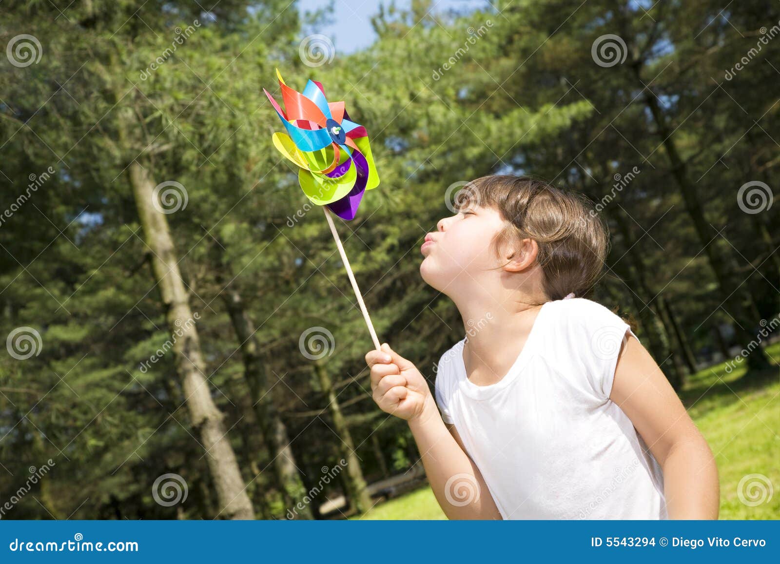 Children stock photo. Image of side, colourful, pinwheel - 5543294
