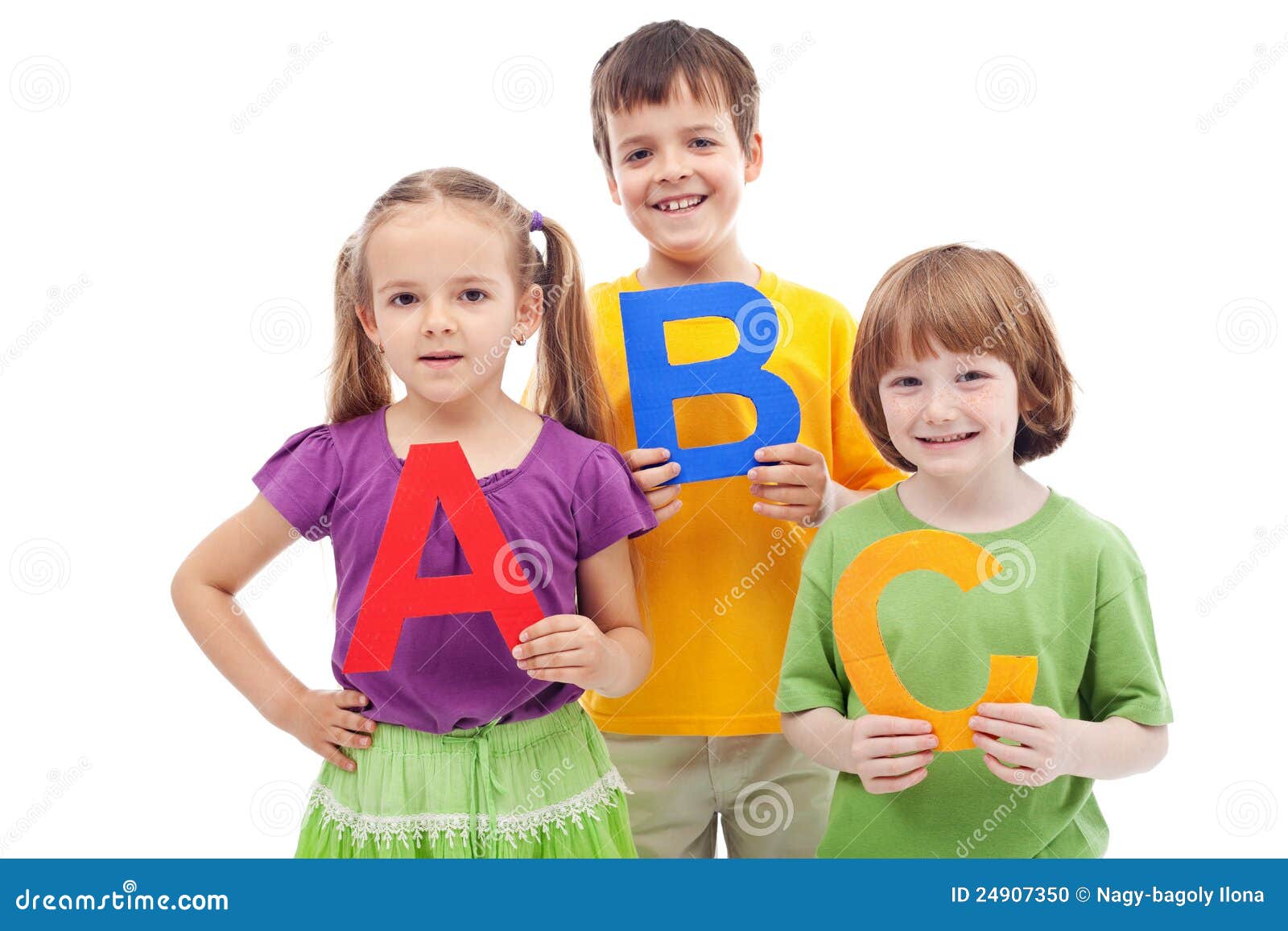 Children with abc letters stock photo. Image of educate - 24907350