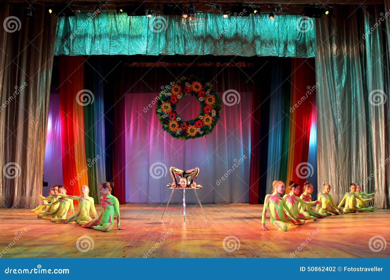 Children acrobats editorial photography. Image of kiev - 50862402