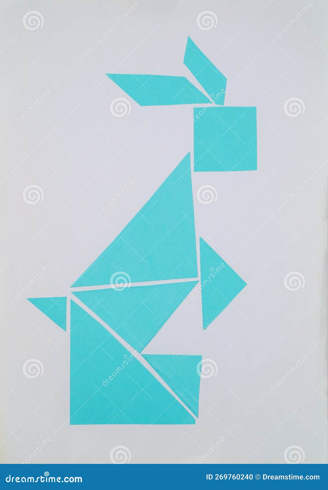 Children Activity in Kindergarten, School. Paper Rabbit Stock Photo ...