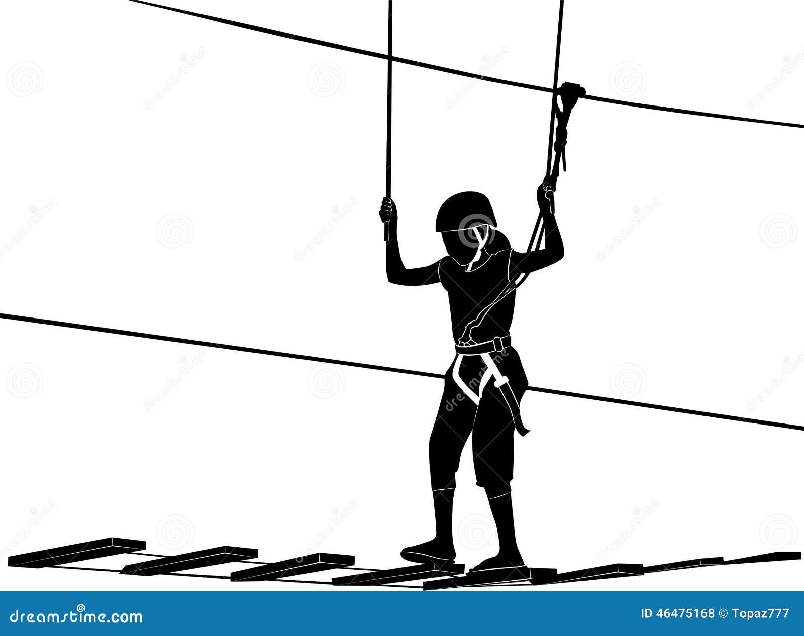 Adventure Park Silhouette, Adventure Park Silhouette Set, Vector ...