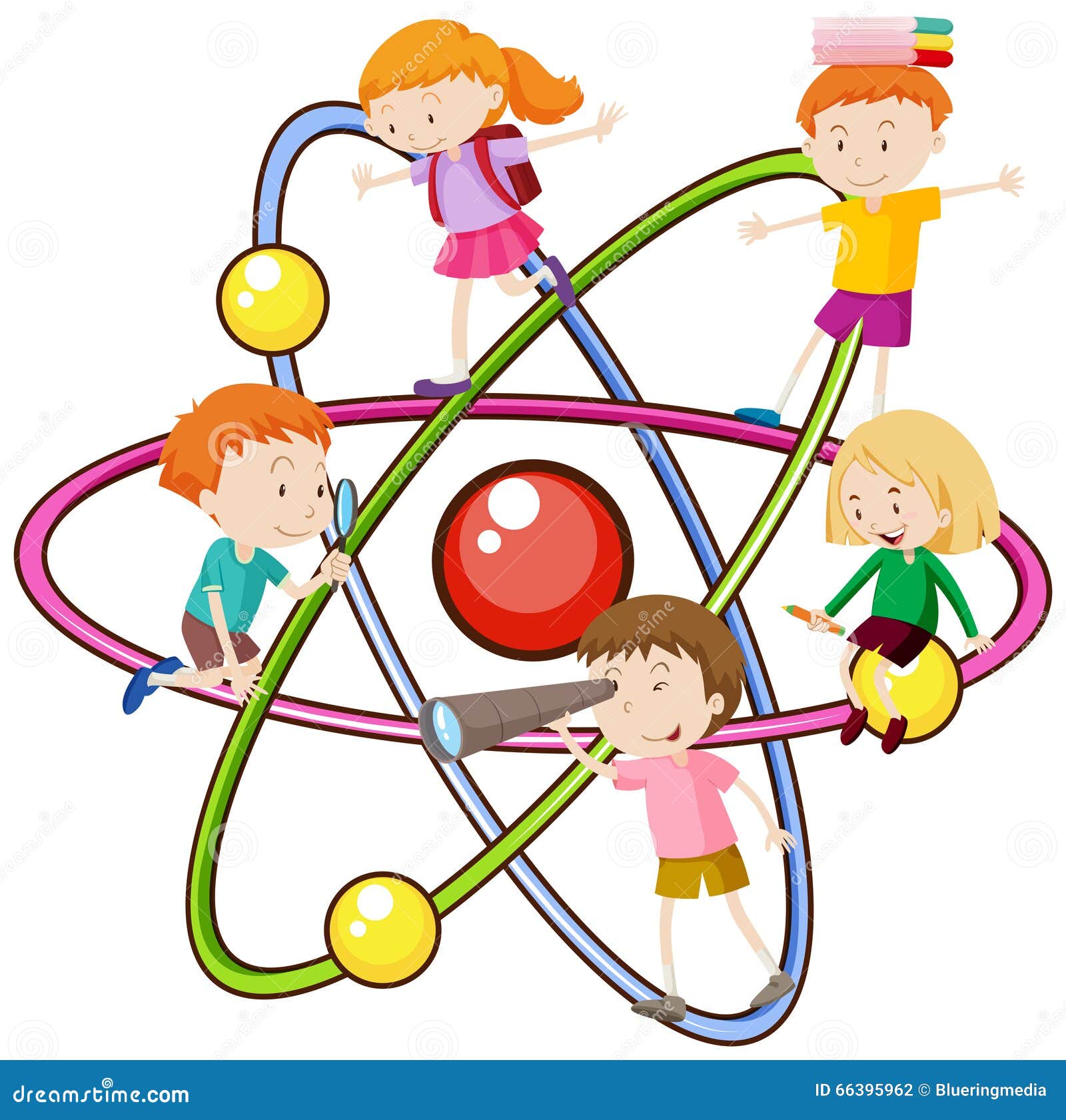 Atomic Symbol Cartoon Vector | CartoonDealer.com #7140505