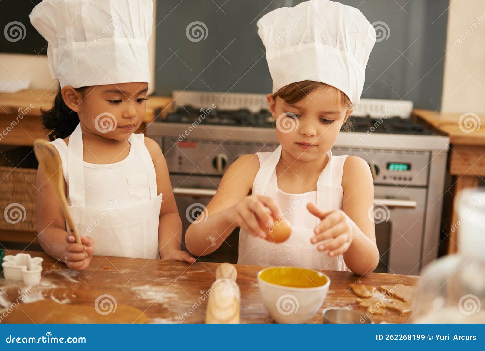Children Bake in Kitchen for Learning and Development of Baker Skill ...