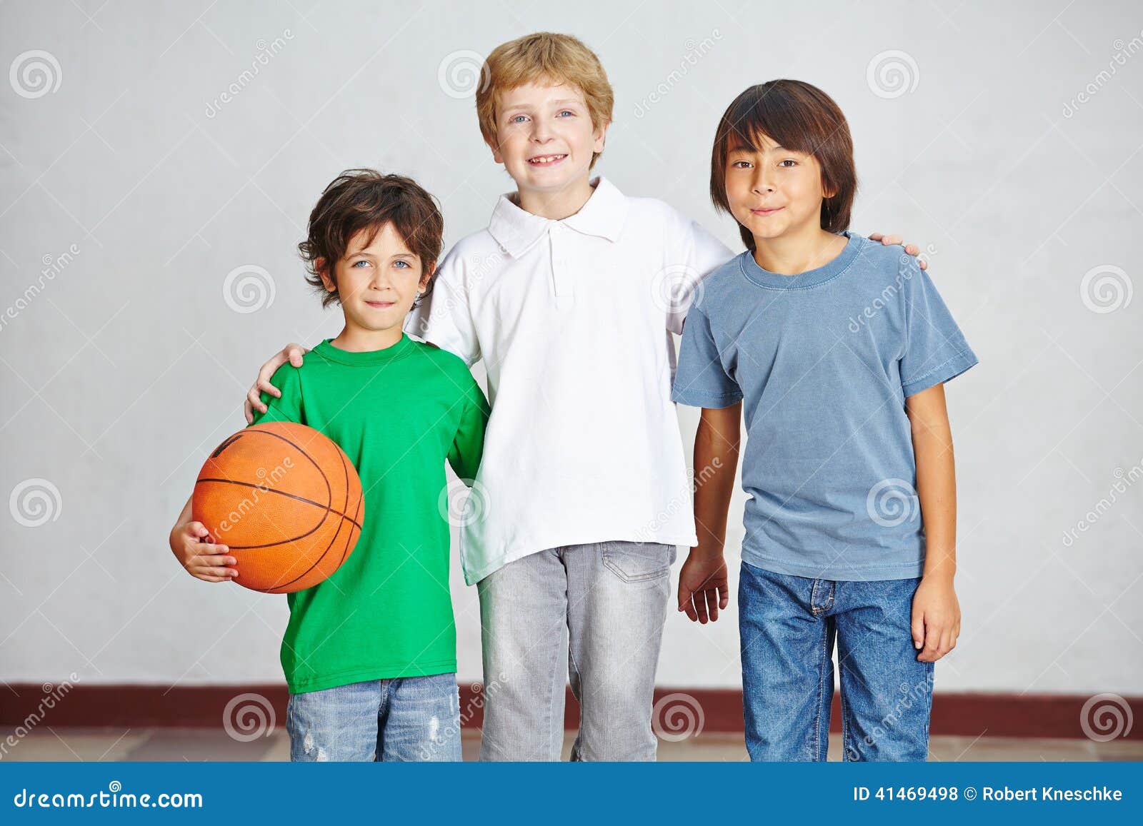 Children with Ball in School Stock Photo - Image of education, sport ...
