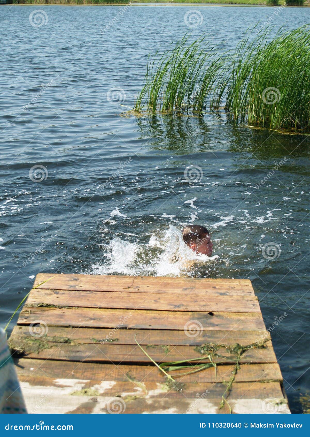 Children Bathe in the River Stock Photo - Image of pour, contact: 110320640