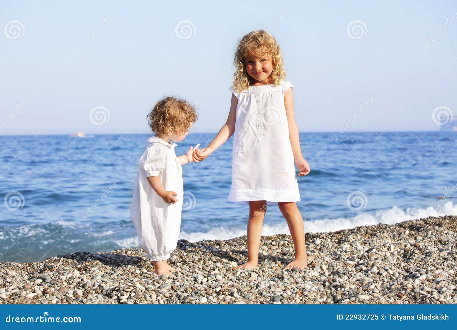 Children on beach stock image. Image of beach, waves - 22932725