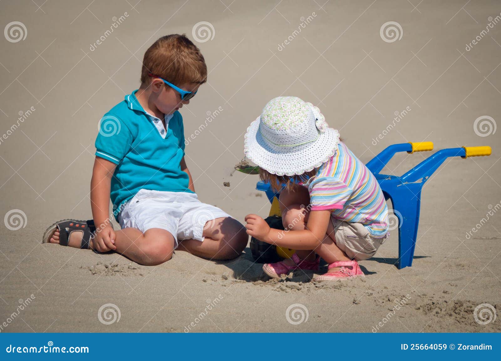Children on the beach stock image. Image of lying, nature - 25664059