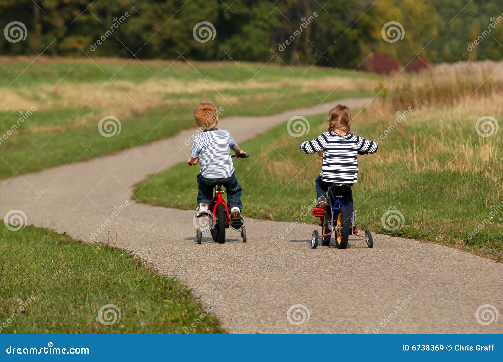 Children Biking stock image. Image of active, enjoy, caucasian - 6738369
