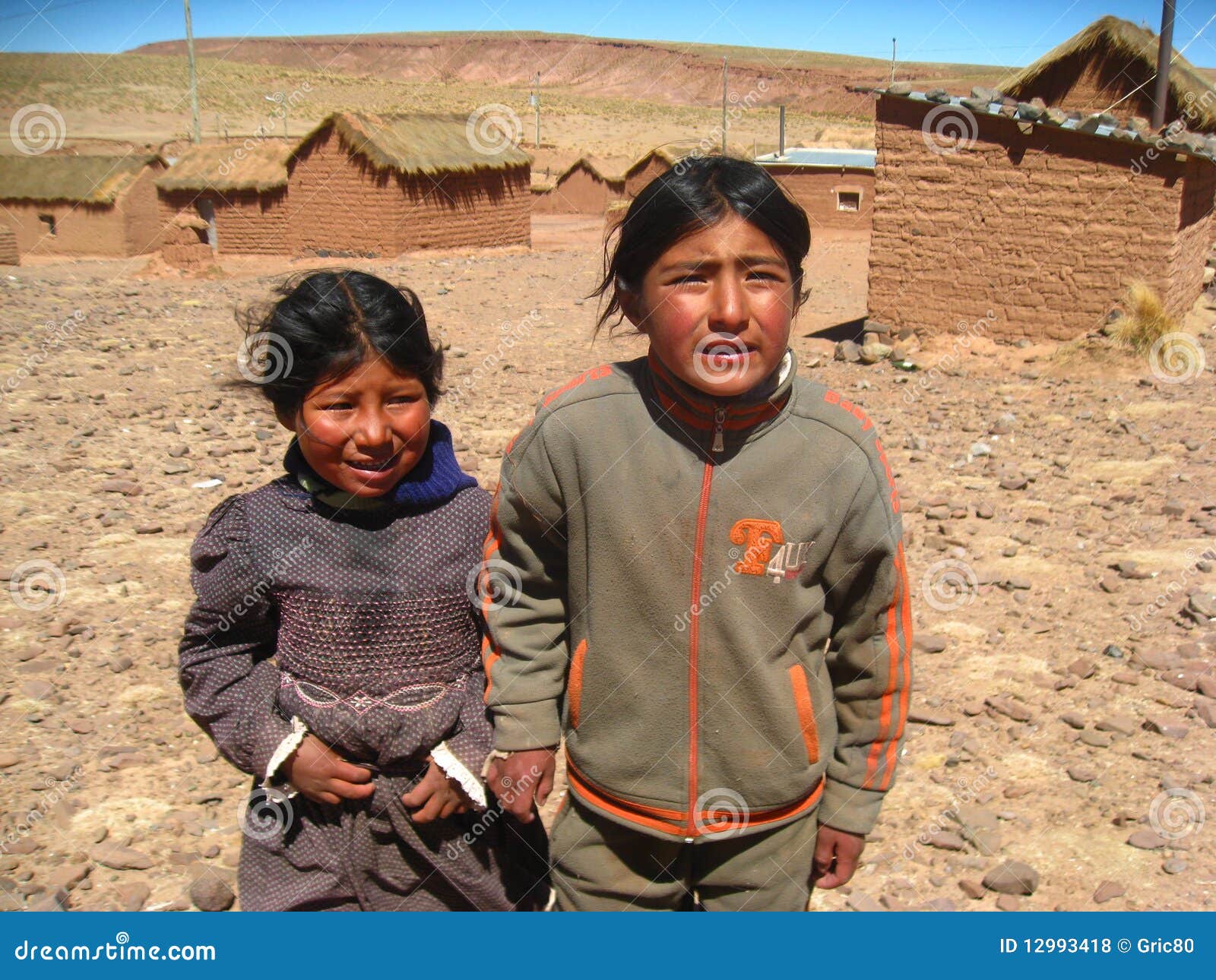 Children in Bolivian Village Editorial Stock Photo - Image of incan ...