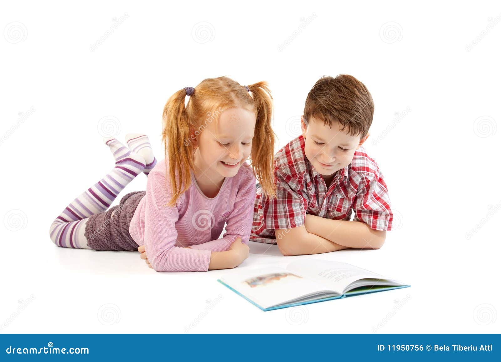 Children with book stock photo. Image of couple, schoolboy - 11950756