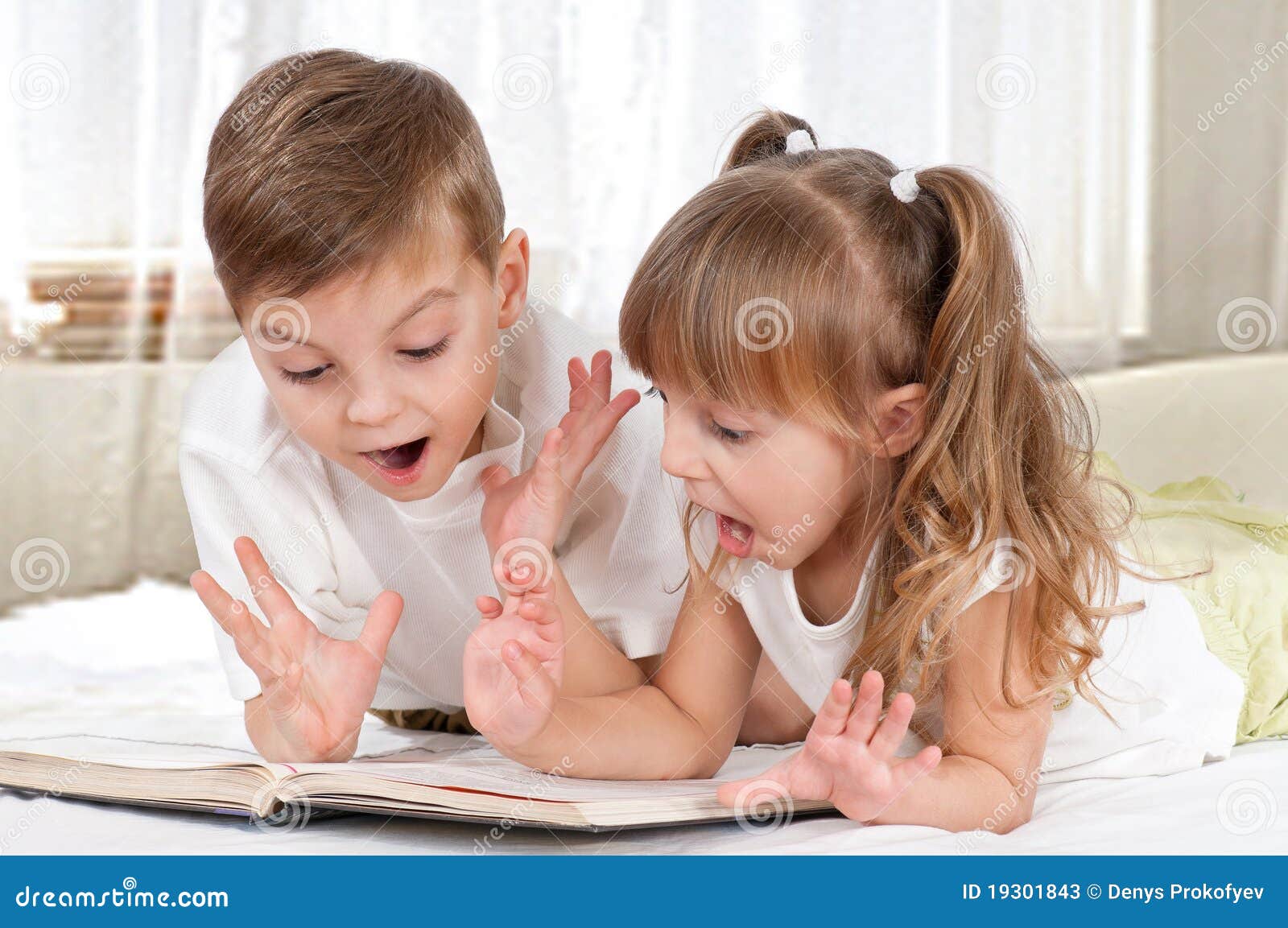 Children with book stock image. Image of book, friendship - 19301843