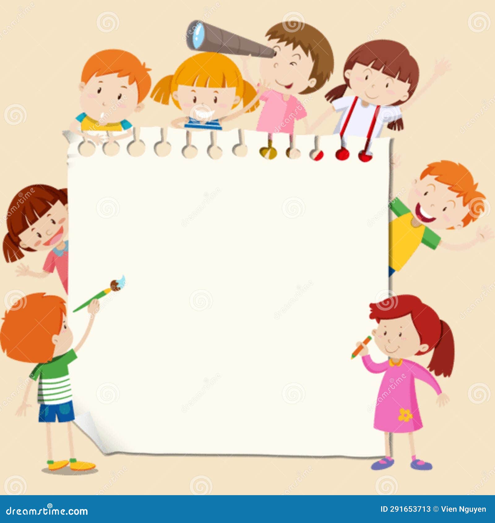 Children Border Frames 12x12 - 9 Stock Illustration - Illustration of ...