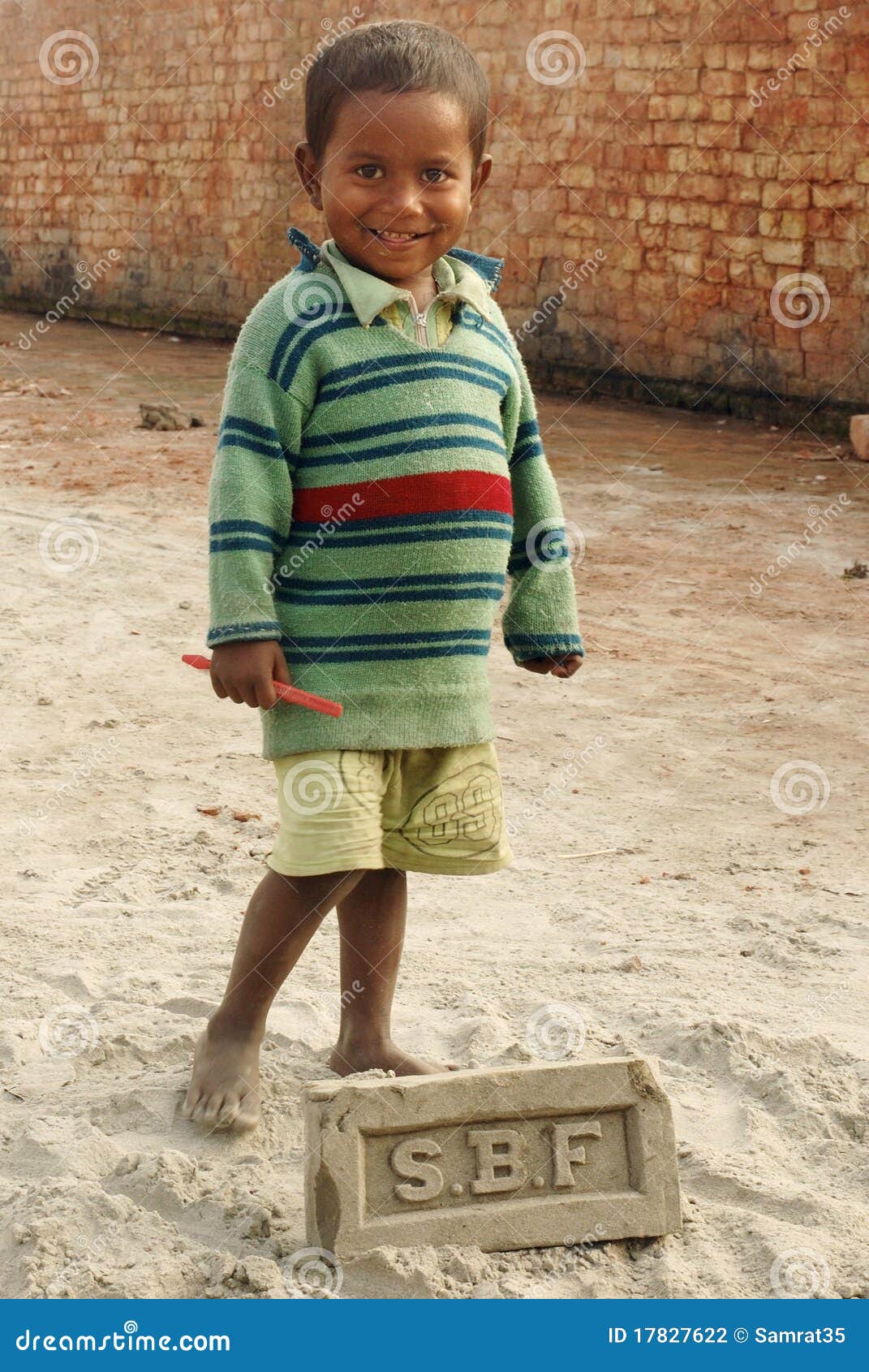 Children at the Brick-field Editorial Photography - Image of economy ...