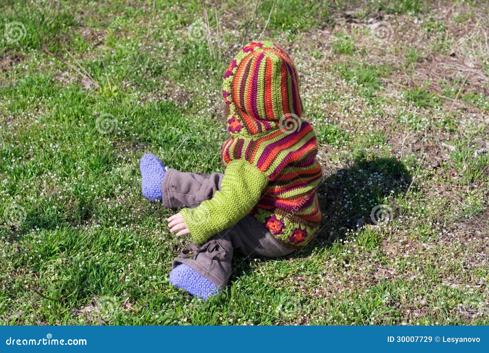 Children in Bright Clothes on the Grass Stock Image - Image of bright ...