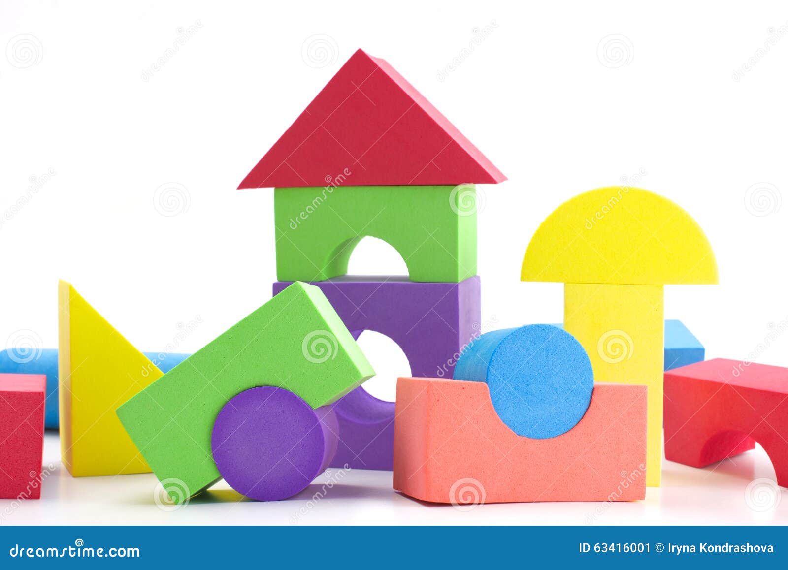 Children building blocks stock image. Image of education - 63416001