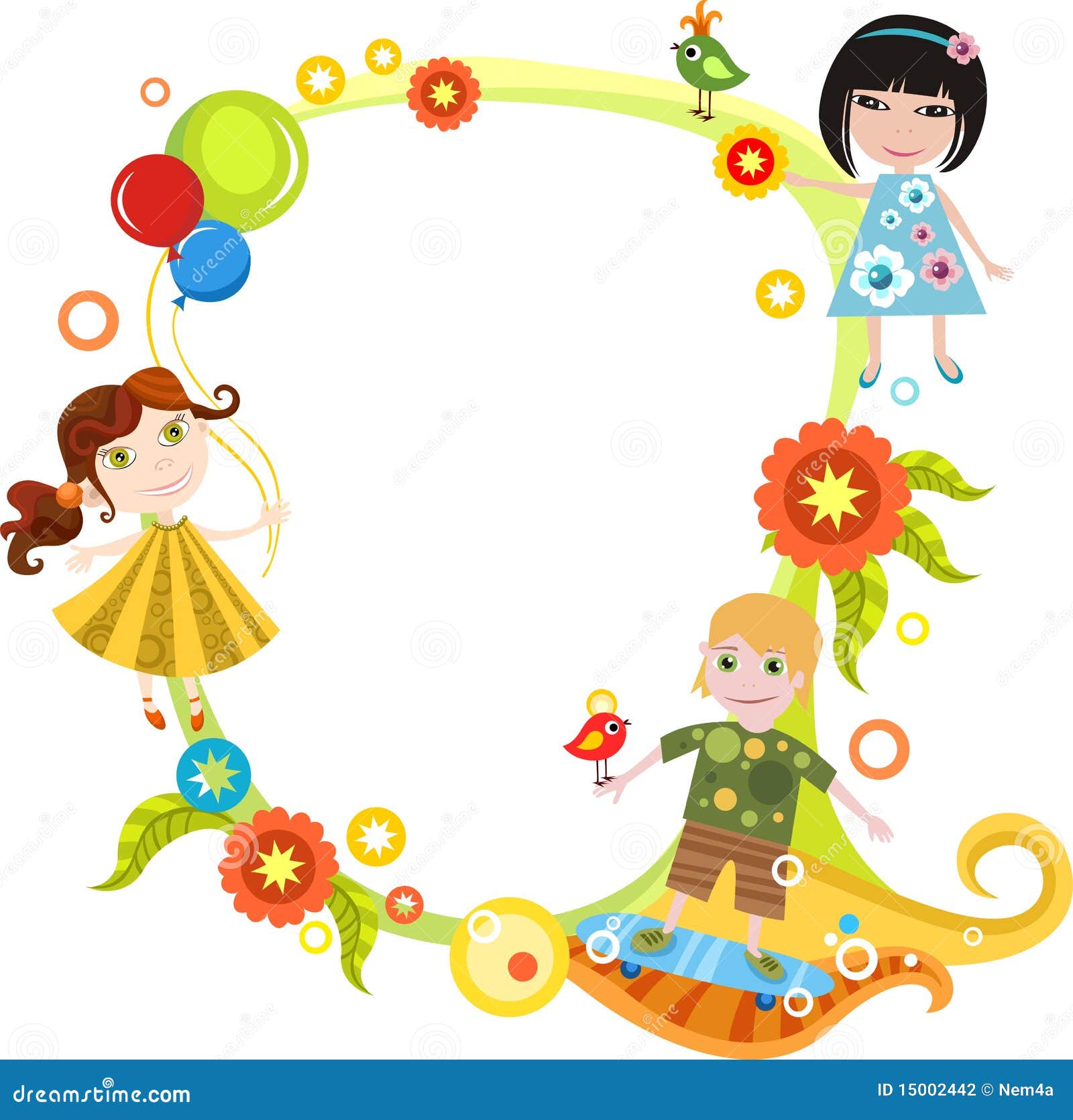 Children card stock vector. Illustration of celebrate - 15002442