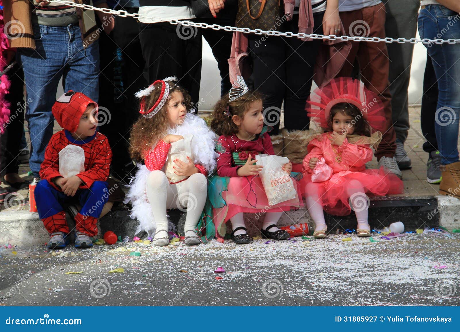 Children. Carnival in Cyprus. Editorial Photography - Image of clowns ...