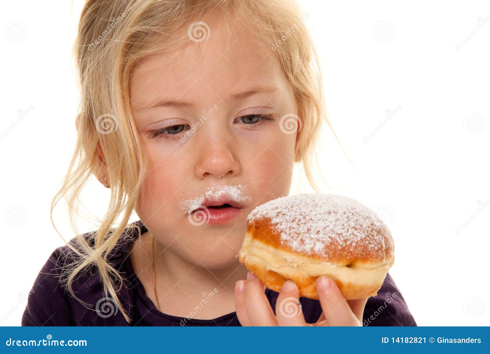 Child with donut. stock image. Image of diet, sweet, health - 14182821