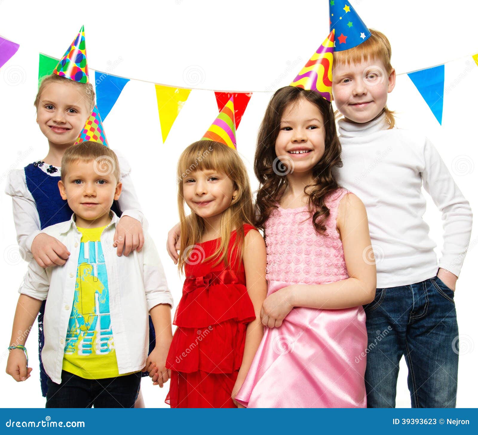 Children Celebrating Birthday Stock Image - Image of positive, group ...