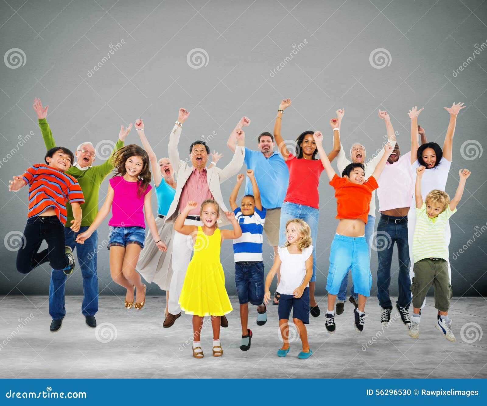 Children Celebration Jumping Ecstatic Happiness Concept Stock Photo ...