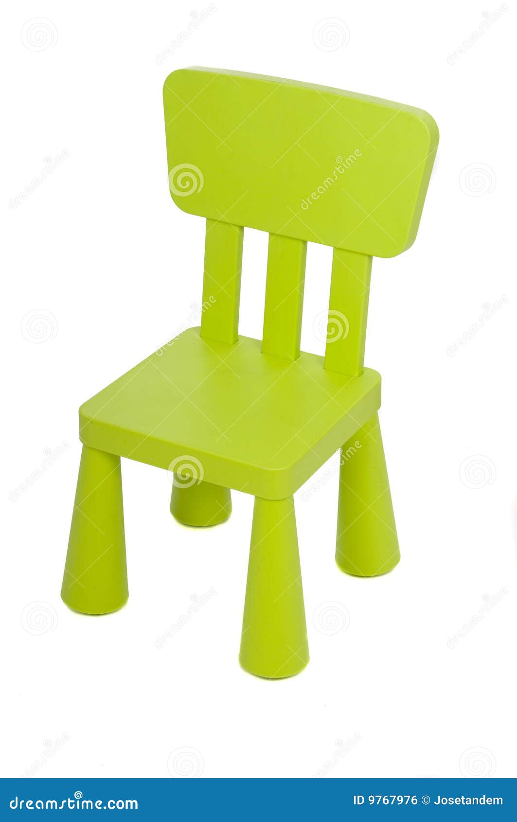 Children Chair Isolated in White Stock Photo - Image of school, cute ...