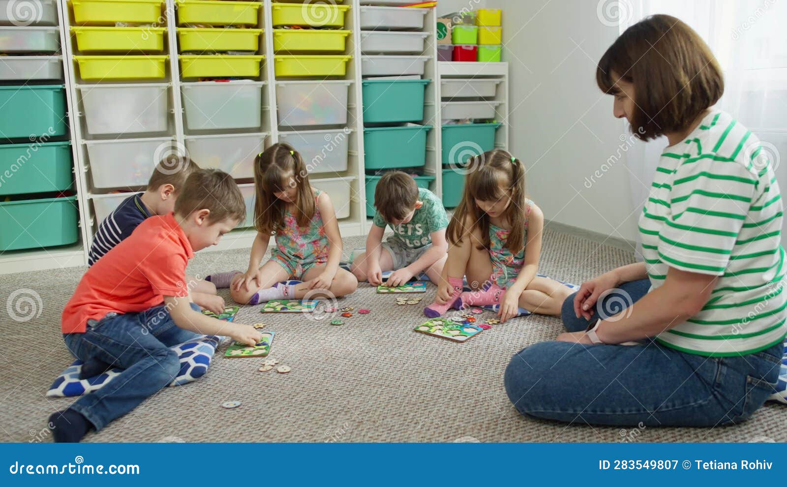 Children Chat with the Teacher in the Classroom. Stock Video - Video of ...