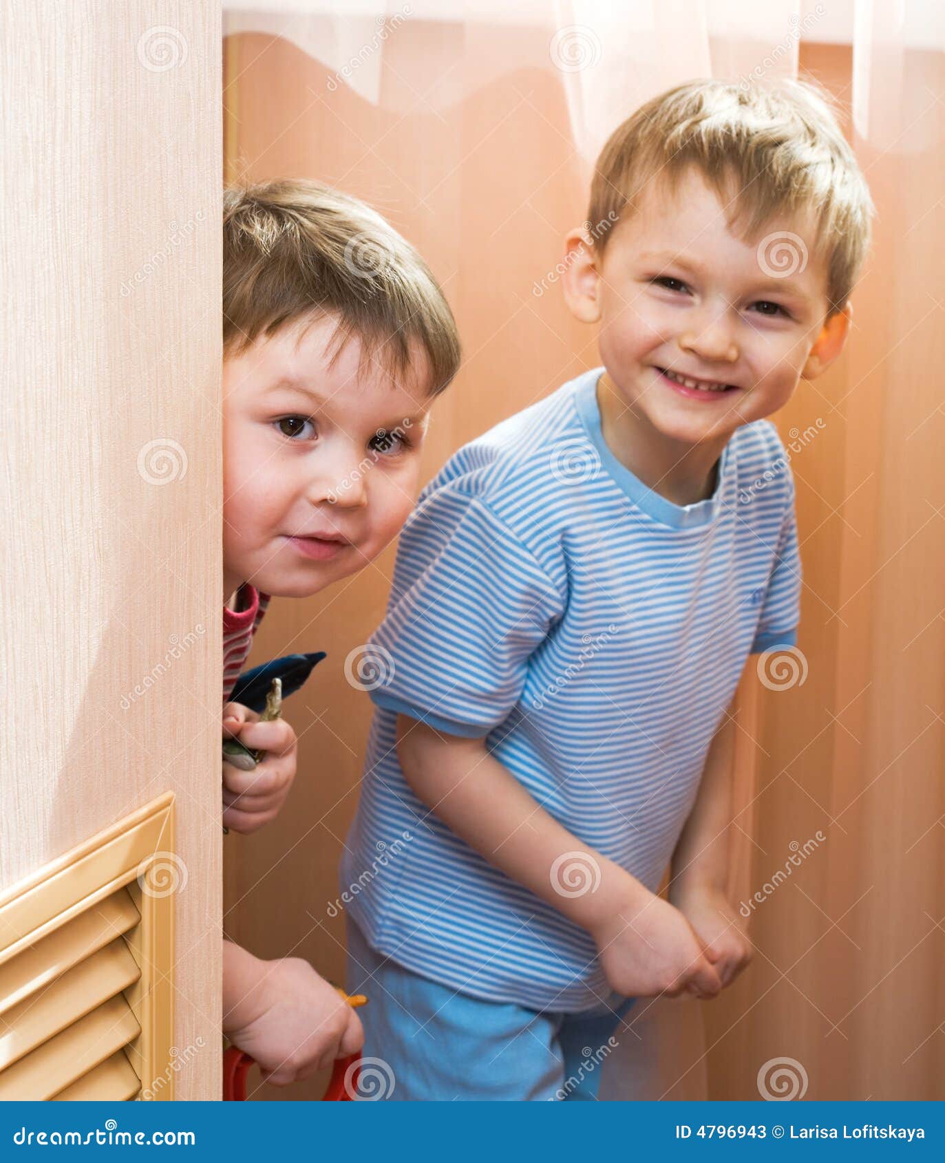 Children cheerfully play stock image. Image of caucasian - 4796943