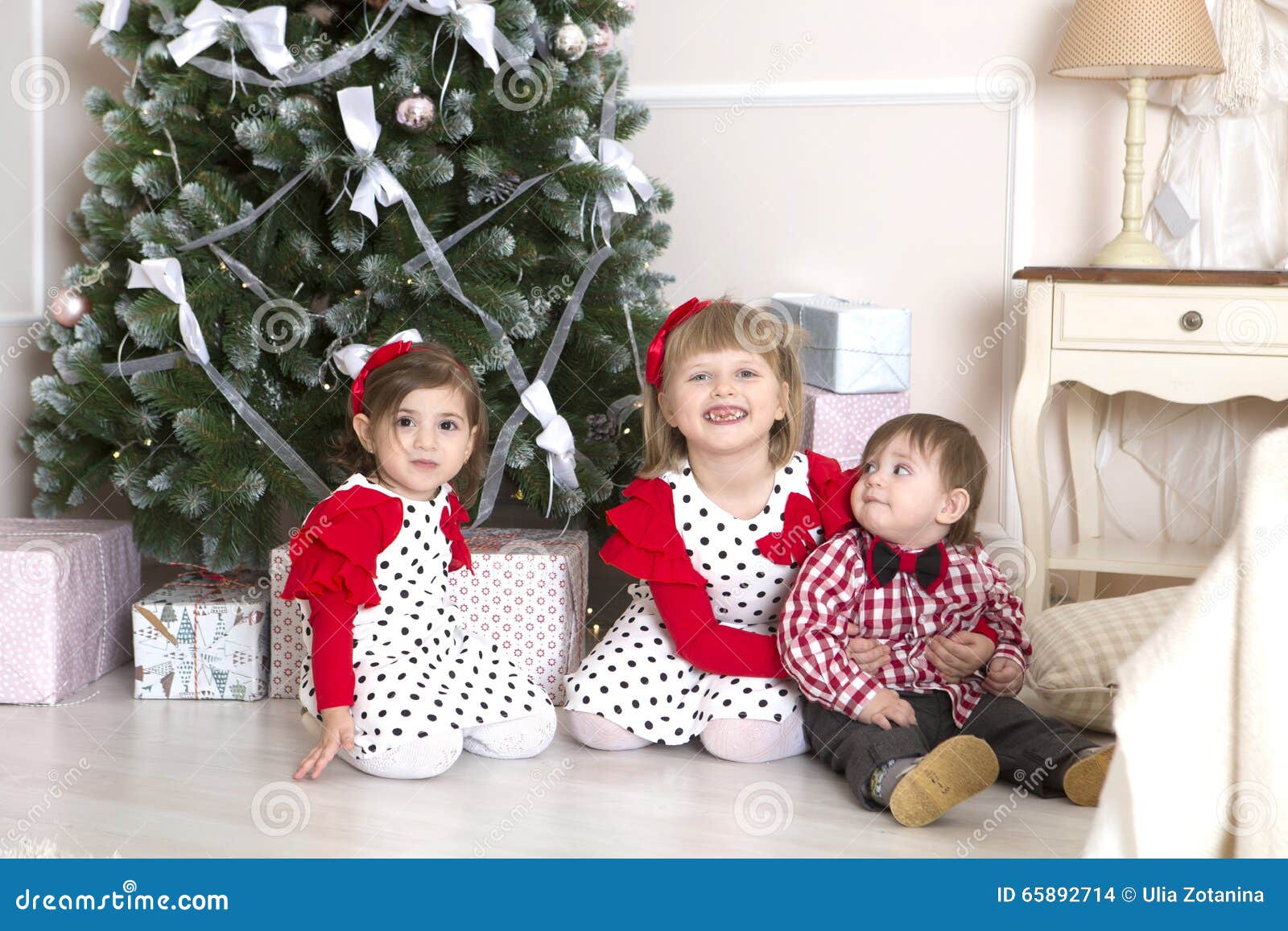 Children on Christmas stock photo. Image of caucasian - 65892714