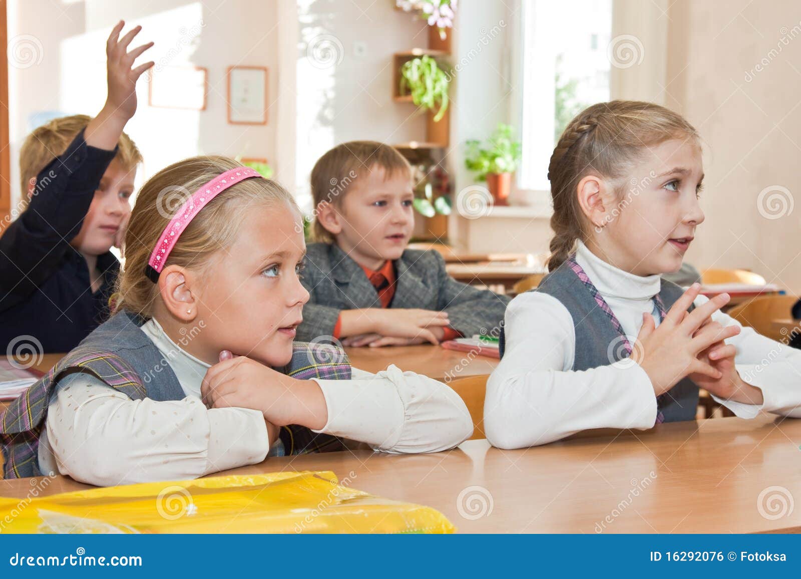 Children in the classroom stock photo. Image of education - 16292076