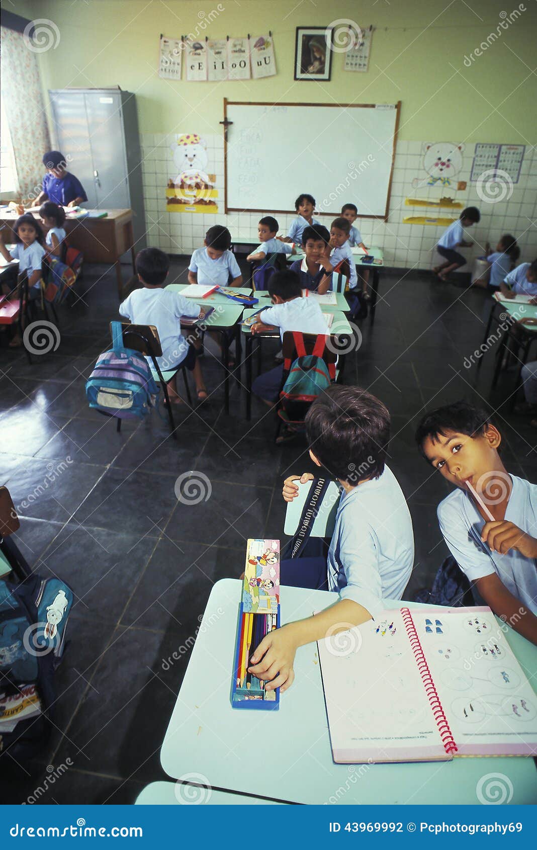 Children in Classroom in Brazil. Editorial Photography - Image of ...