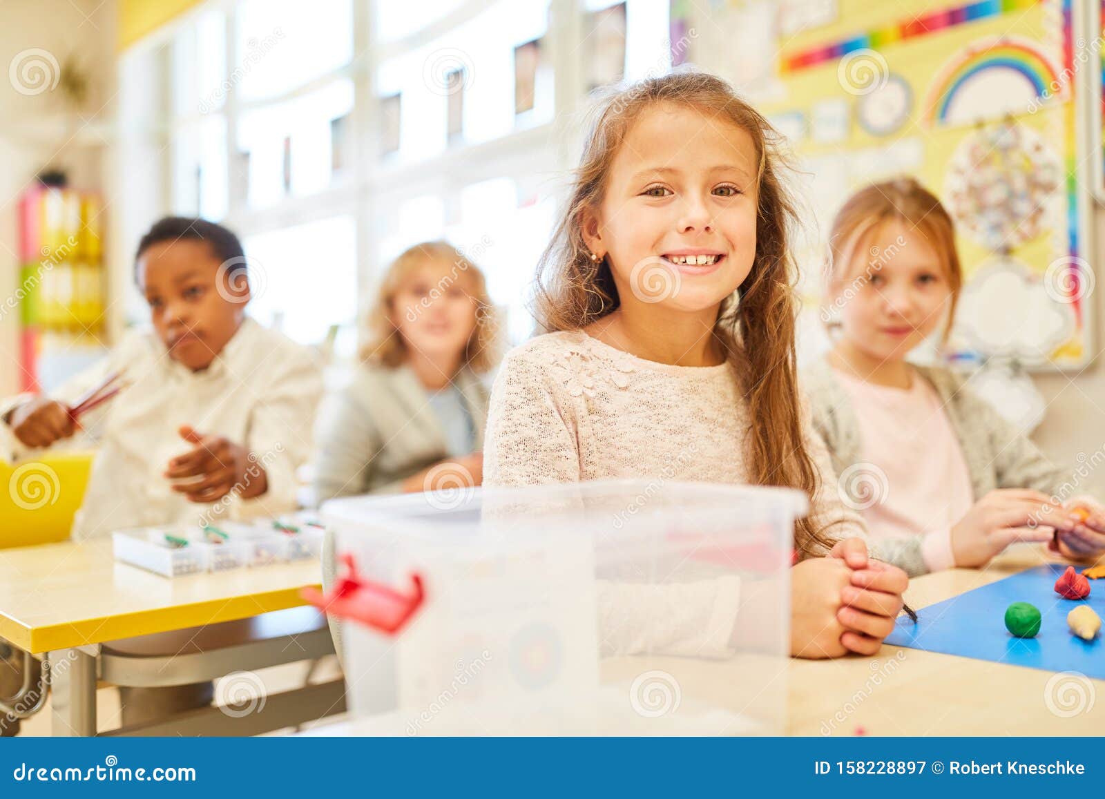 Children in the Classroom in Preschool Stock Image - Image of children ...