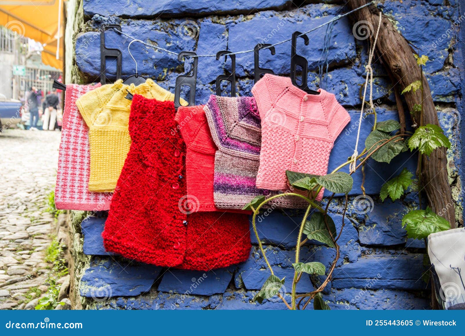 Children Clothes Hung Drying Outdoors Stock Image - Image of clothes ...