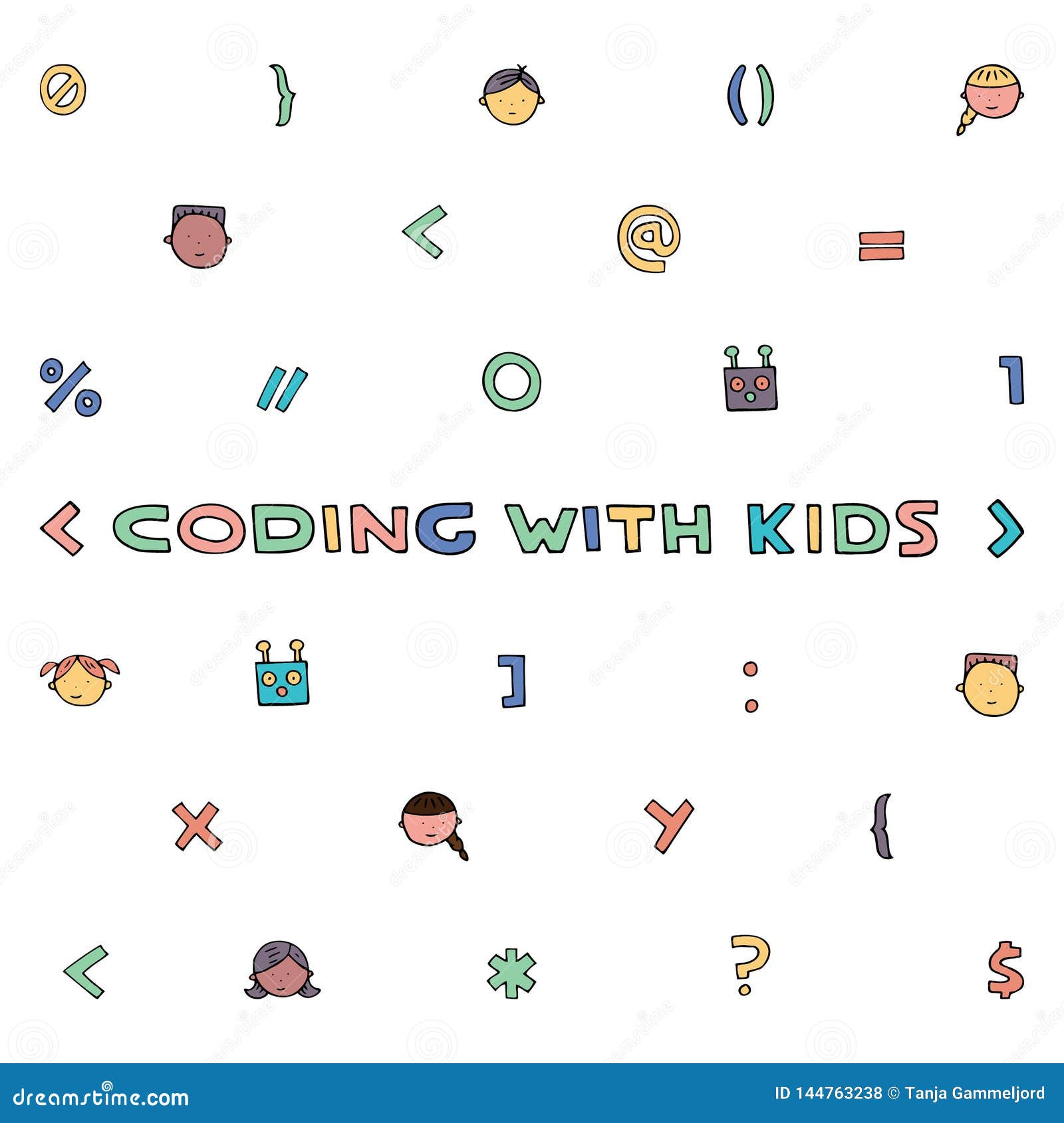 Coding similar stock vector. Illustration of education - 144763238