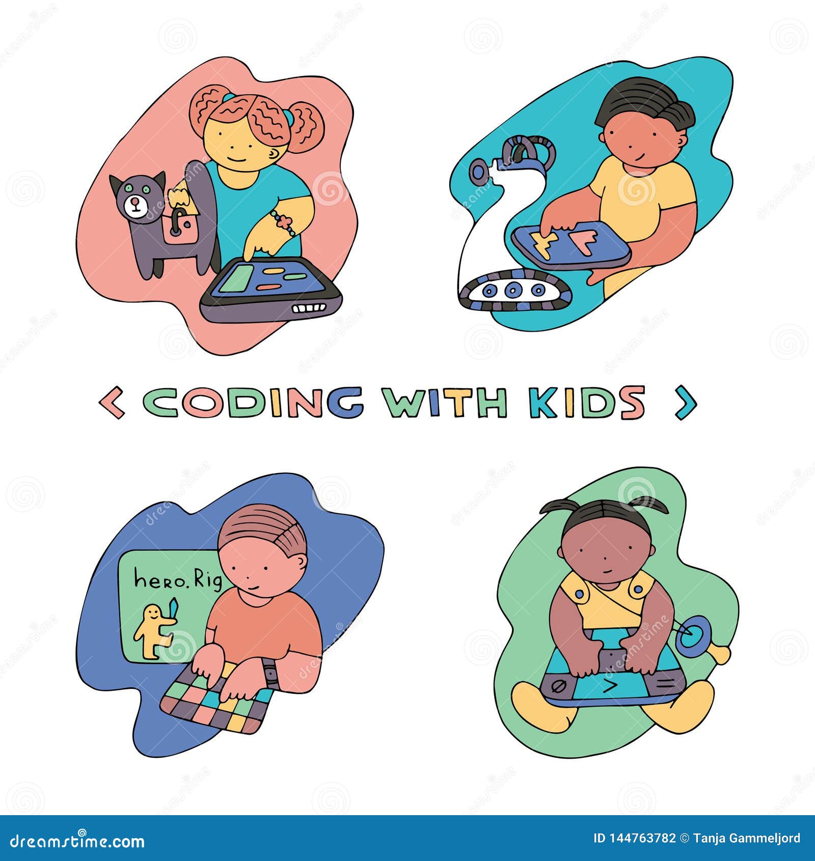 Coding similar stock vector. Illustration of icons, level - 144763782