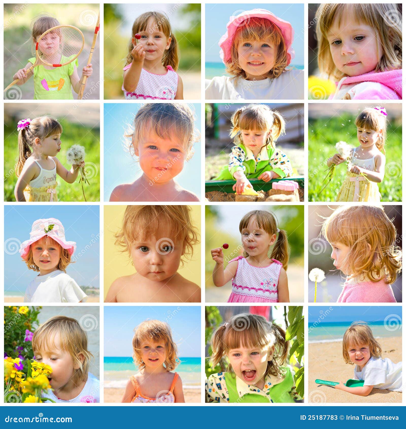 Children collage stock image. Image of beautiful, nature - 25187783