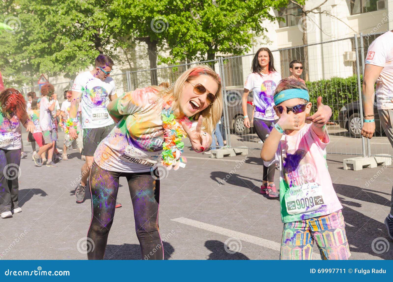 Children at the Color Run editorial photo. Image of casual - 69997711