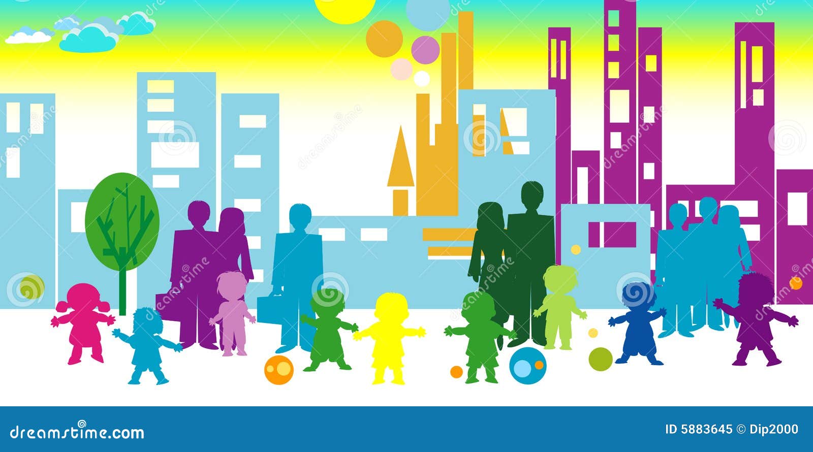 Urban Community Clipart