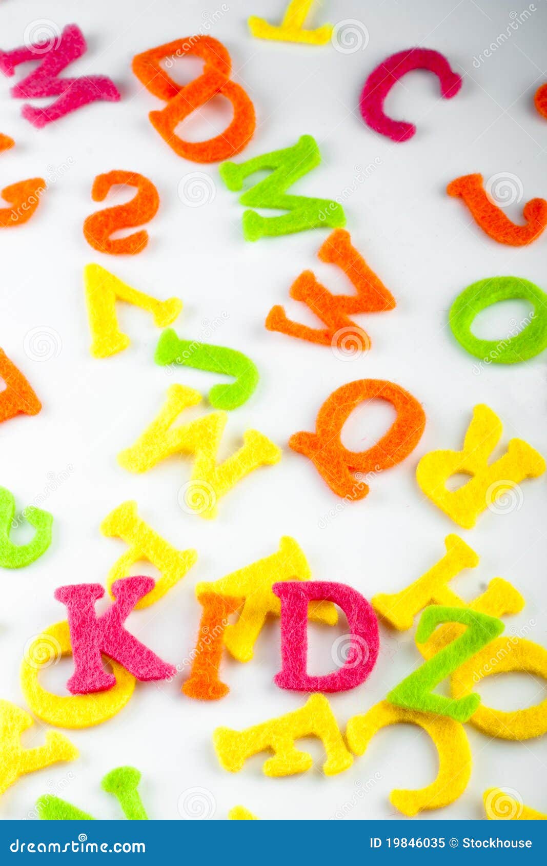 Children Concept with Colorful Letters Stock Image - Image of isolated ...