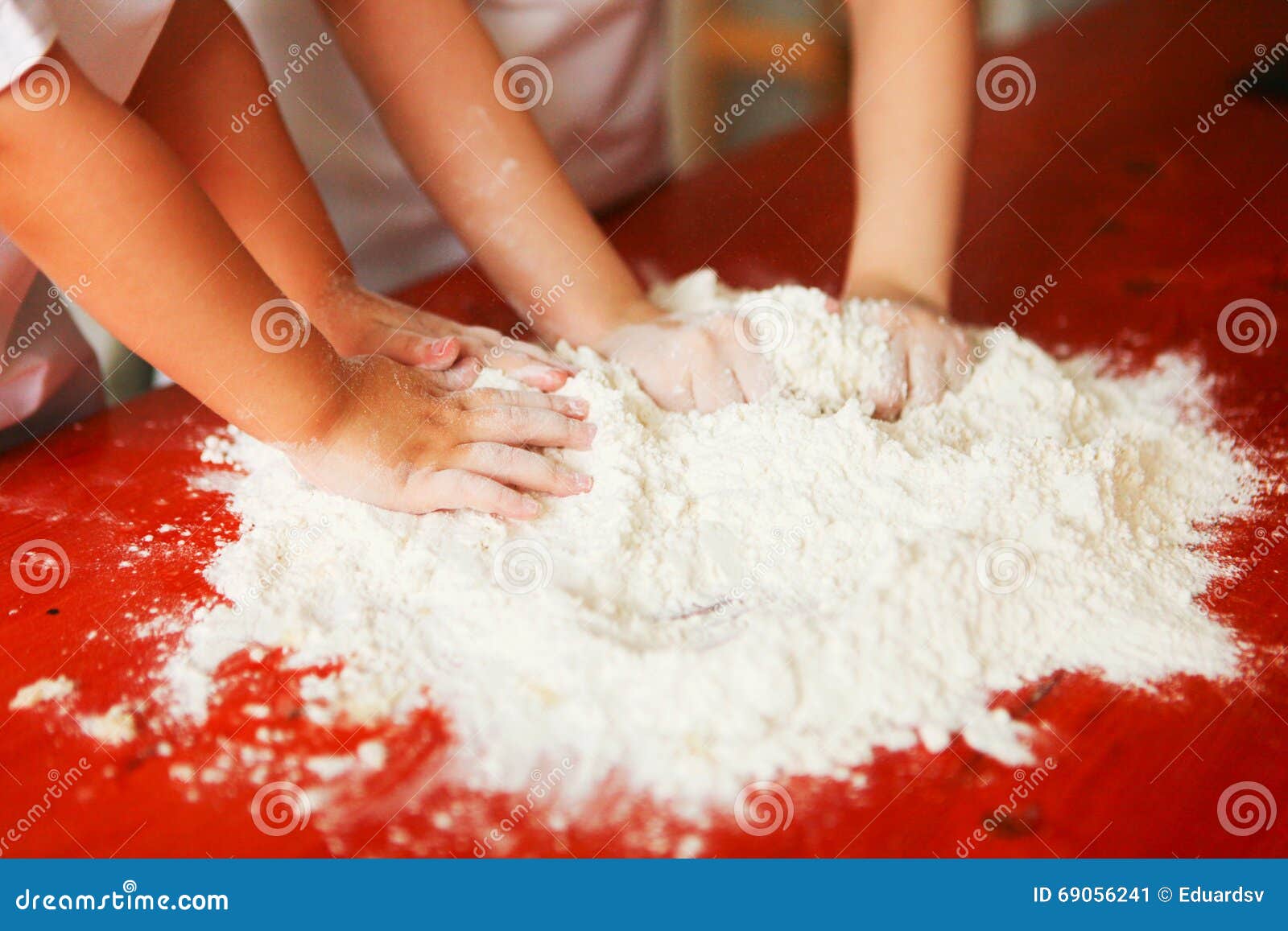 The children cook hands. stock image. Image of chef, toque - 69056241