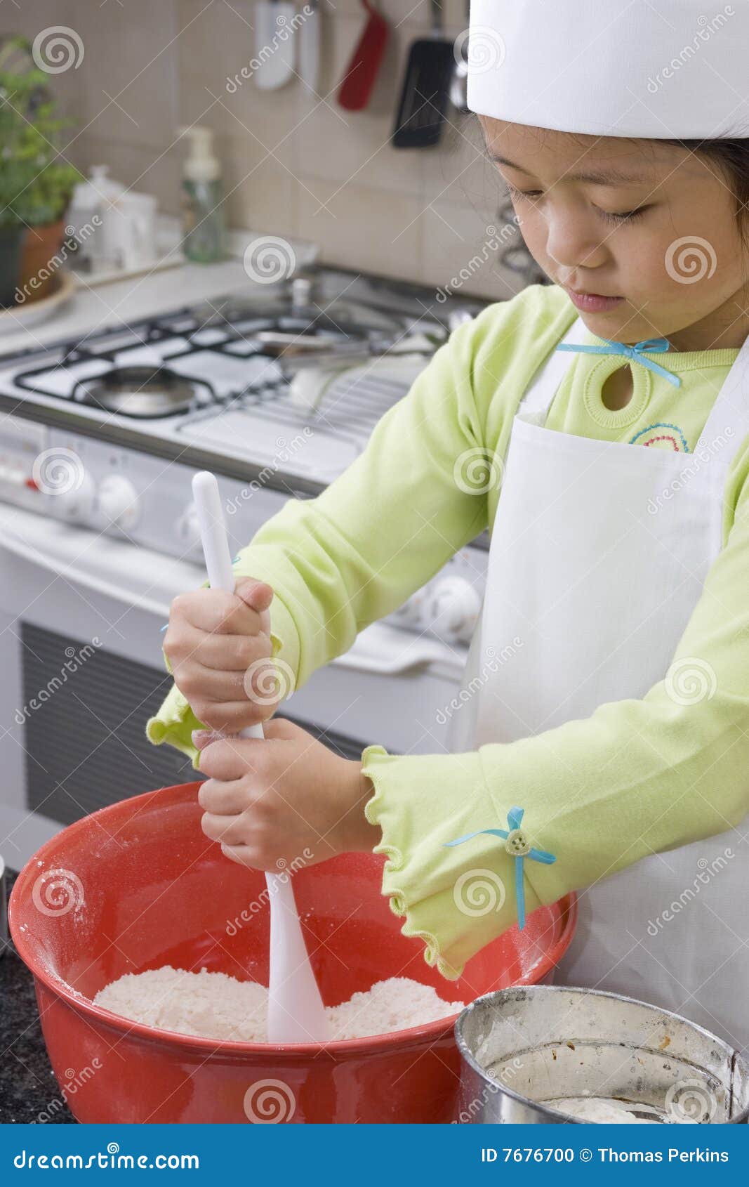 Children Cooking stock photo. Image of girl, family, learning - 7676700